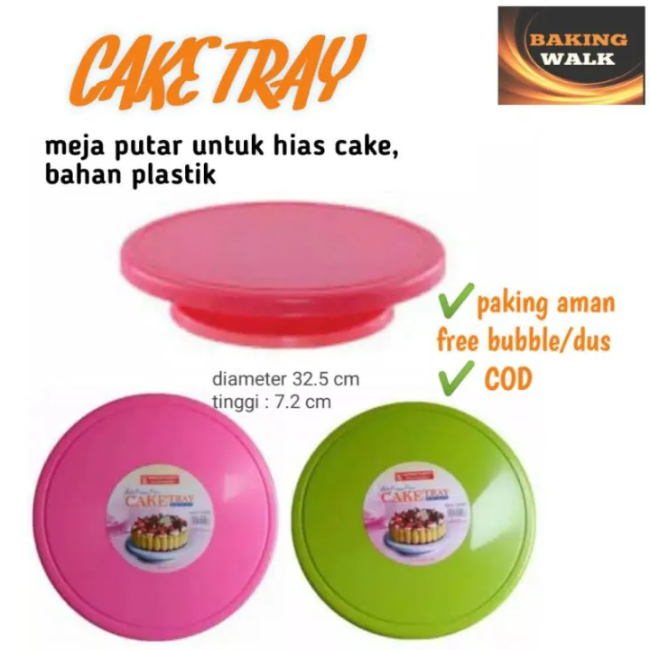 meja putar atau meja kue cake murah, | Lazada Indonesia