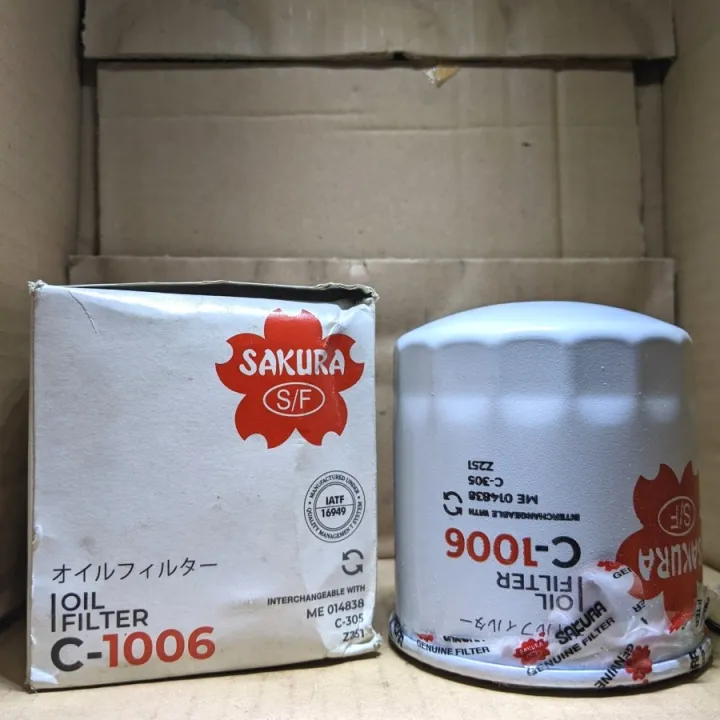 FILTER OLI MITSUBISHI PS120 FE119 SAKURA C1006 ME014838 | Lazada Indonesia