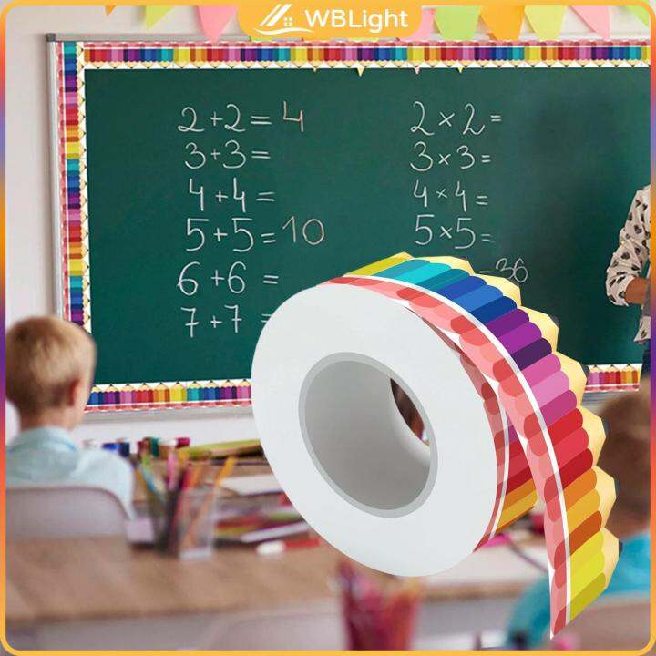 WBLight Pencil Bulletin Board Borders with Pencil Patterns for ...