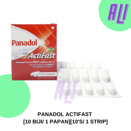 PANADOL ACTIFAST [10 BIJI/ 1 PAPAN][10'S/ 1 STRIP] | Lazada