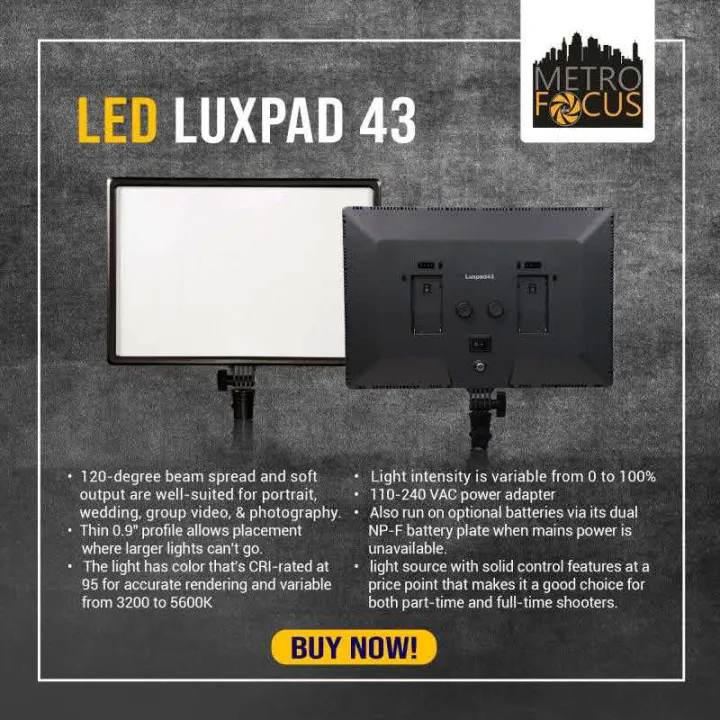 Nanguang Luxpad 43 Bi-Color LED Panel | Lazada PH