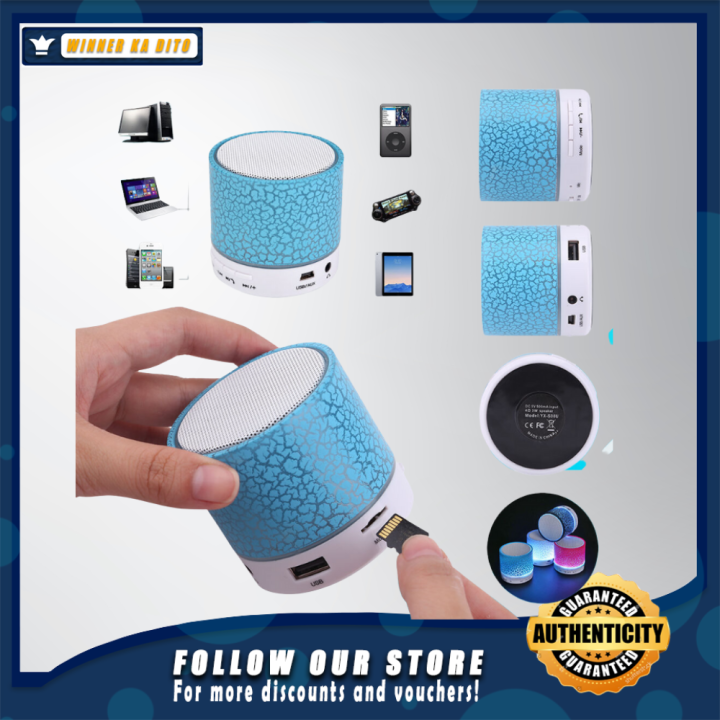 Mini LED Bluetooth Speaker w/ Dancing LED Lights | Lazada PH