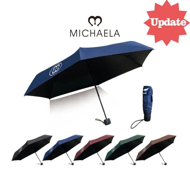 MICHAELA 5 Fold Mini Manual Umbrella 7.5'' Anti-UV Pocket Umbrella for Work School Travel ...