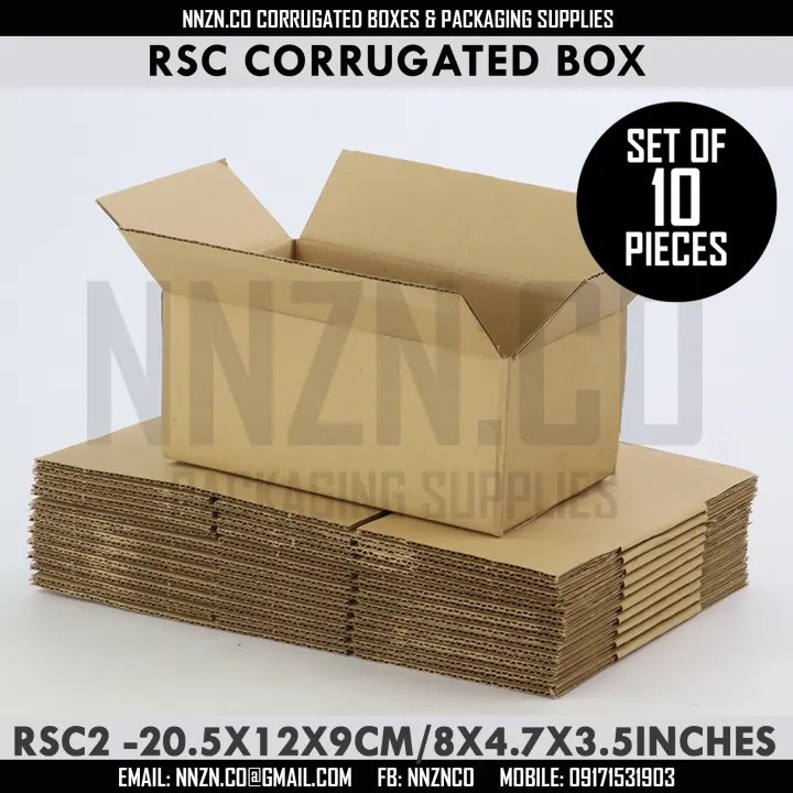 NNZN Brown Kraft Corrugated RSC Boxes Shipping Box Packaging Box RSC2 ...