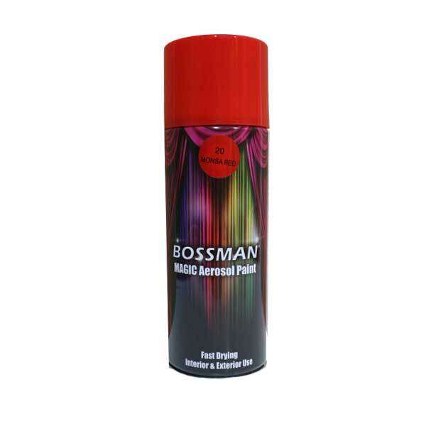 BOSSMAN Magic Aerosol Spray Paint Monsa Red (No.20) | Lazada