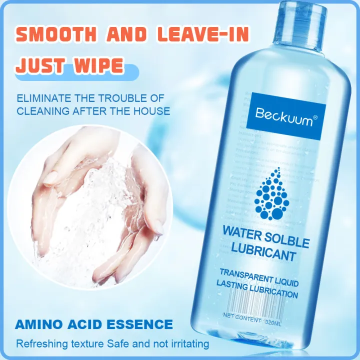 Beckuum Lubricating Gel Water-Soluble Liquid Lube Skin Transparent Non ...