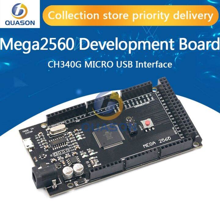 Mega 2560 R3 for MEGA2560 CH340G/ATmega2560-16AU MicroUSB. With Bootloader for arduino Tenstar ...