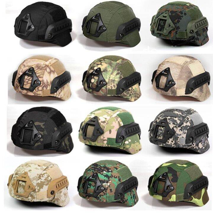 Tactical Helmet Cover Helmet Paintball Wargame Gear CS Helmet Cover ...