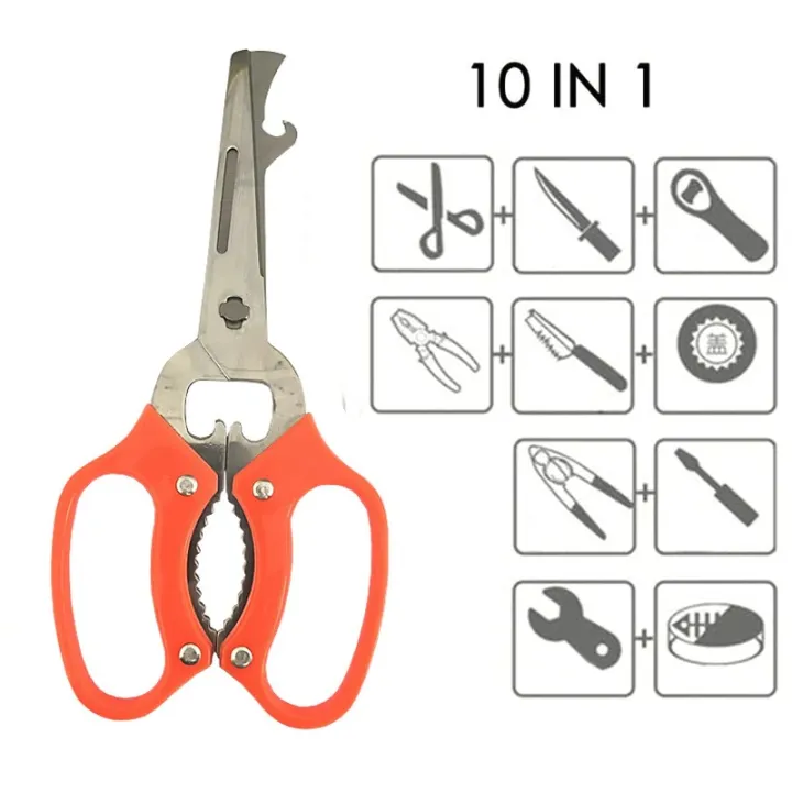 Alie 10 in 1 Detachable Scissors Stainless Steel Detachable ...