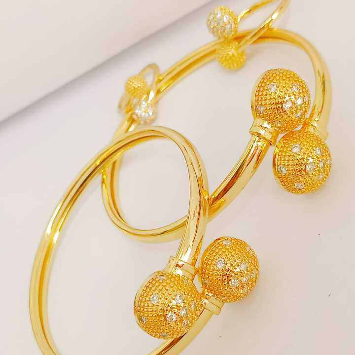 Bangle set Gelang Emas Korea Bangkok GOLD PLATED | Lazada