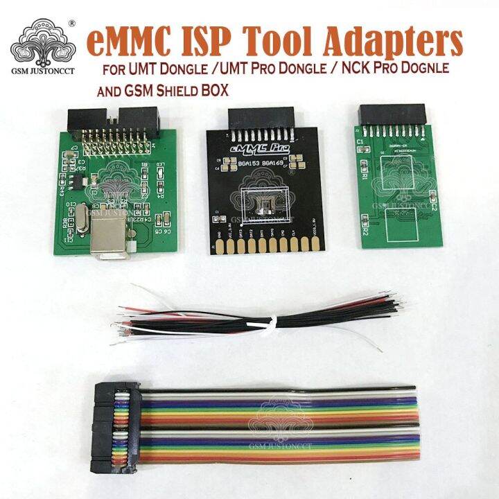 2022 New 5 In 1 Emmc Isp Tool Adapters For Umt Dongle / Nck Pro Dognle ...