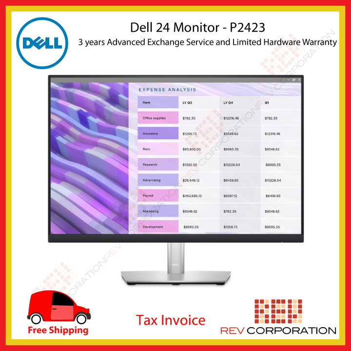 P2423 Dell 24 Monitor - P2423 24-inch WUXGA 16:10 monitor 99% sRGB ...