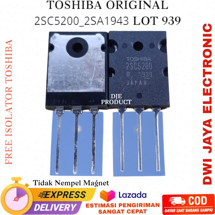 TRANSISTOR TOSHIBA 2SC5200 - 2SA1943 TR TOSHIBA 2SC 5200 2SA 1493 ...