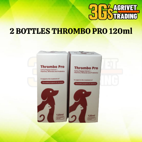 [3G AGRIVET] 2 BOTTLES THROMBO PRO 120 ML / ORAL SUPPLEMENT / VITAMINS ...