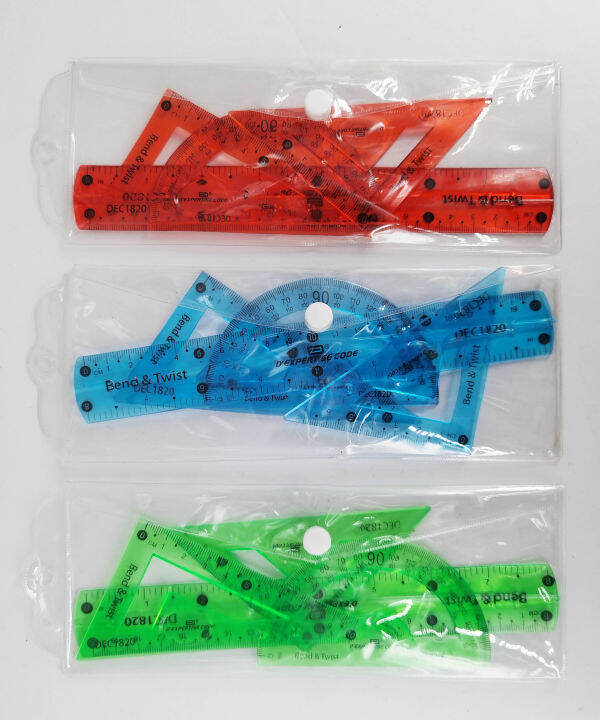 4 in 1 FLEXIBLE RULER MATH SET TECHNICAL DRAWING | Lazada PH