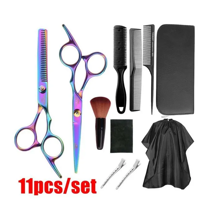 CUT HAIR SET002 - ( 11Pieces/Set ) New Hair Scissors Professional ...