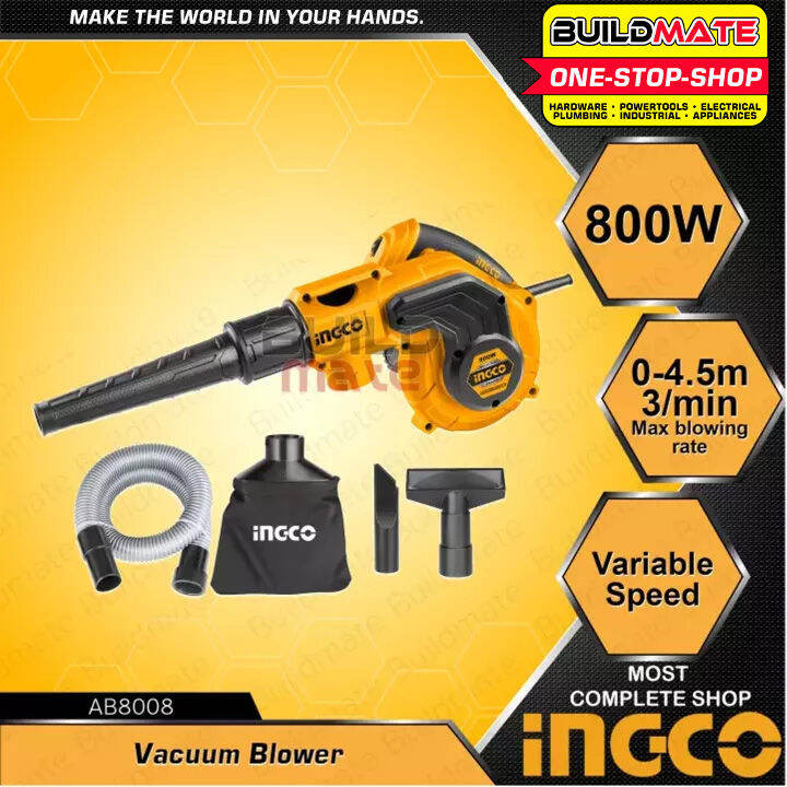 INGCO 2 in 1 Vacuum Blower 800W Dust Extractor CPU Blower AB8008 ...