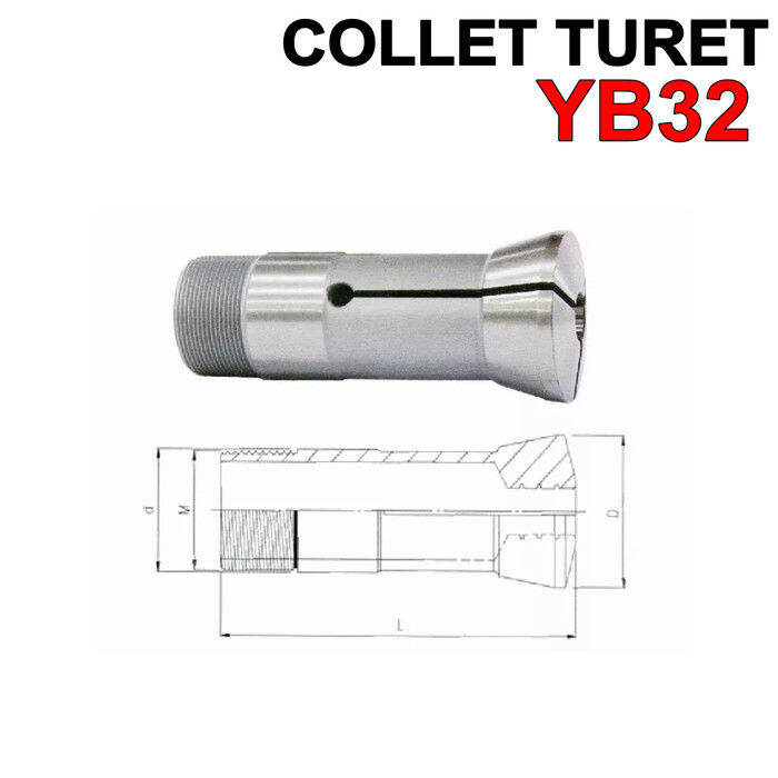 Collet Turet YB 32 YEONG YIH Arbor Chuck YB32 Milling Penjepit Drat ...