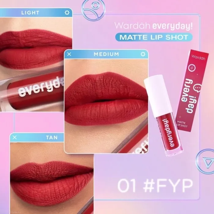 WARDAH EveryDay! Matte Lip Shot | Lip Cream | Lip Tint | Lip Stain ...