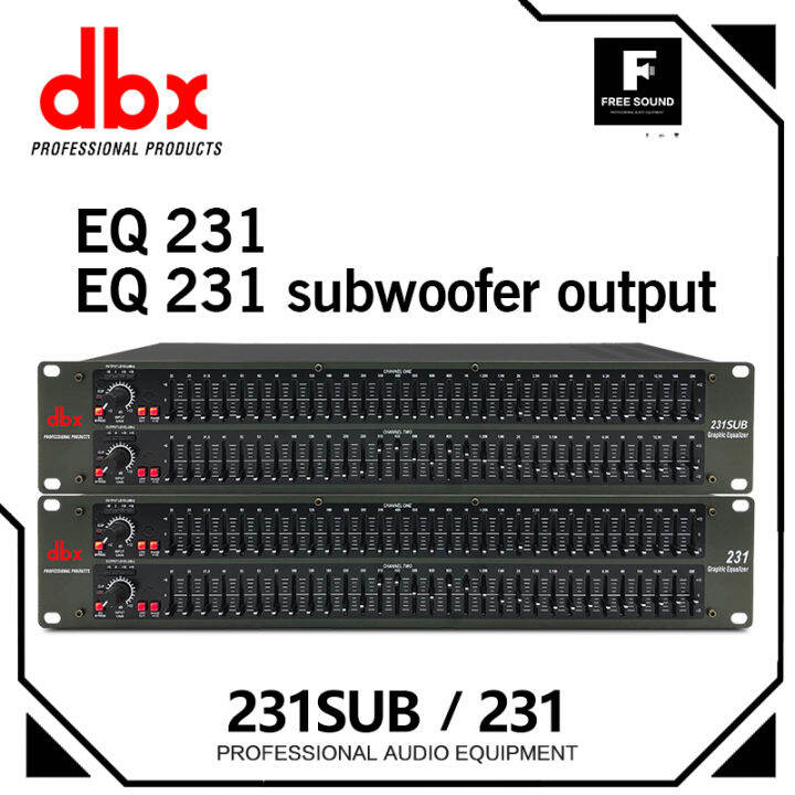 free DBX Graphic Equalizer Dbx 231 Dual Channel 31 Band 2-Series ...