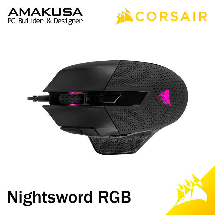 Corsair Nightsword RGB Tunable FPS MOBA Gaming Mouse Mice Lightweight ...