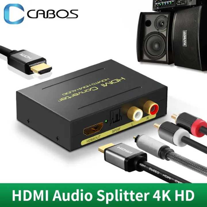4K 60Hz HDMI 2.0 Audip Splitter 5.1 ARC HDMI Audio Converter Extractor ...