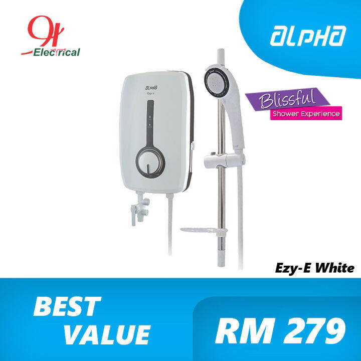 ALPHA Instant Water Heater EZY-E White | Lazada