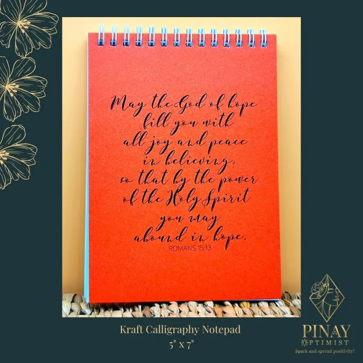 Pinay Optimist Kraft Calligraphy Notepad | Lazada PH