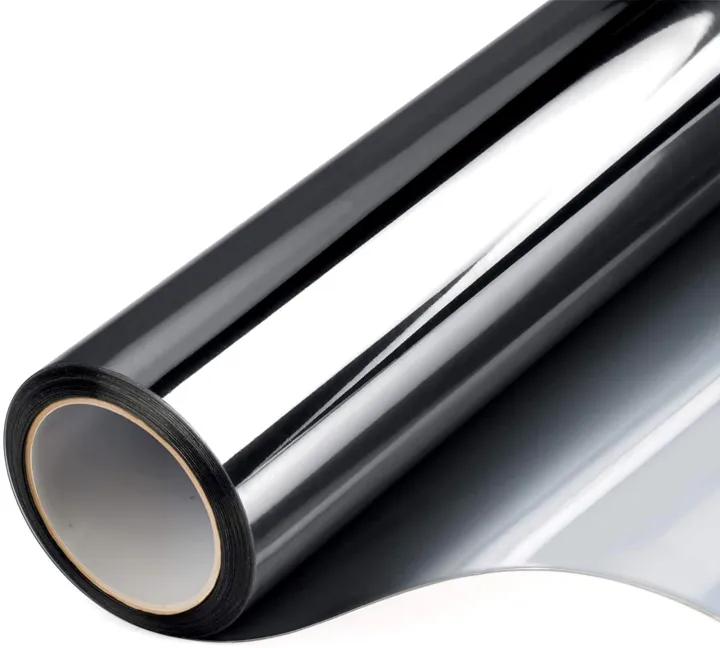 (BLACK) Window Film TINTED GLASS STICKER One Way, Mirror Paper, UV ...