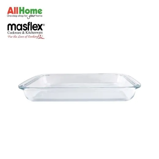 Glass Bakeware 1.6 LitersRectangular Borosilicate Visible Clear ...