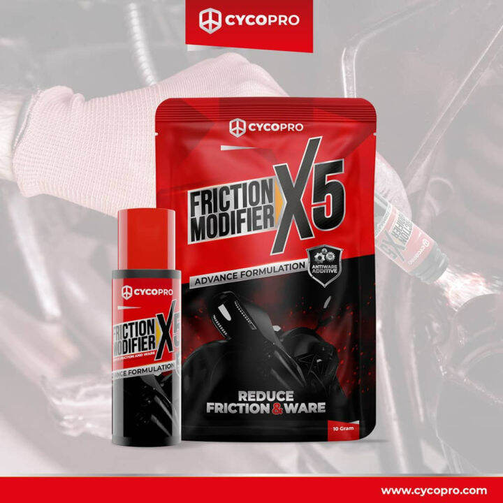 CYCOPRO X5 FRICTION MODIFIER ANTIWEAR MOTORCYCLE ADDITIVES REDUCE ...