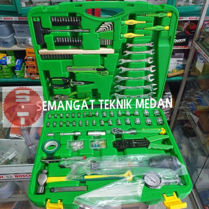 130pcs TEKIRO MEKANIK TOOL SET KIT MECHANIC BOX 130 pcs SET TEKIRO | Lazada Indonesia
