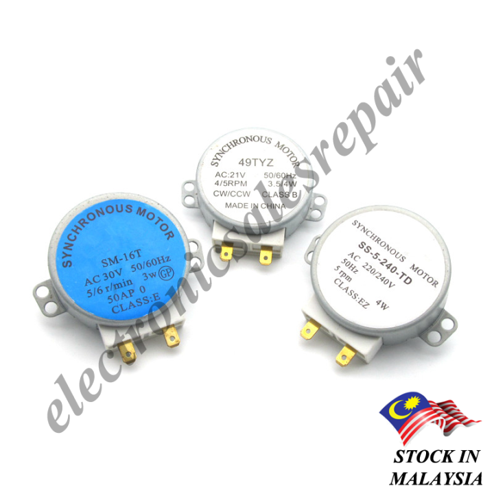 Microwave Oven Synchronous Motor Rotary Tray Motor 21V / 30V / 220~240V ...