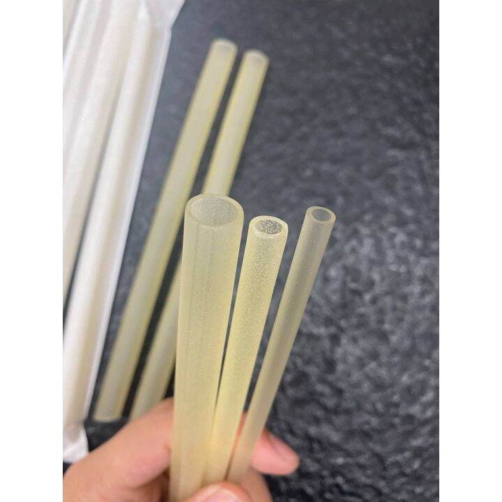 NATURAL COLOR DISCOUNT Edible Straw Sustainable Soda Straw Frappe Shake ...
