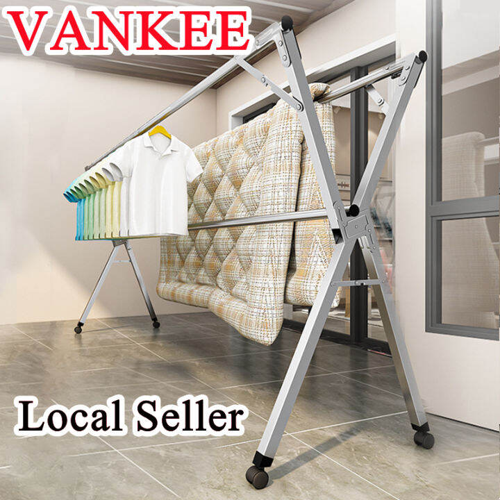 VANKEE Sampayan Outdoor Foldable for Indoor and Outdoor Stainless Steel ...