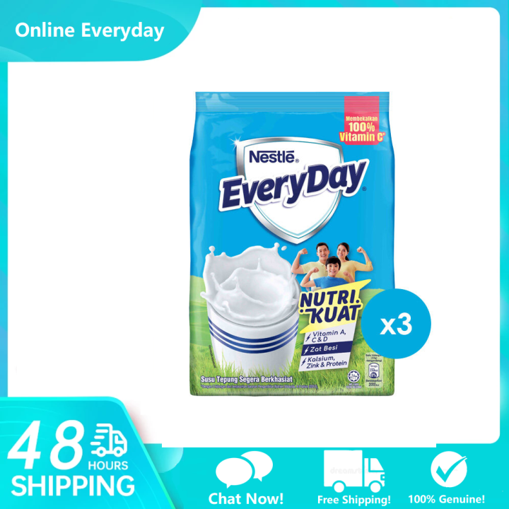 NESTLE EVERYDAY Milk Powder Softpack 1.5kg x 3 packs | Lazada