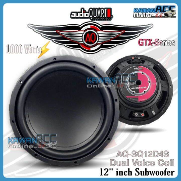 Audio Quart AQ 12" Dual Voice Coil Subwoofer **100%Original** GTX ...