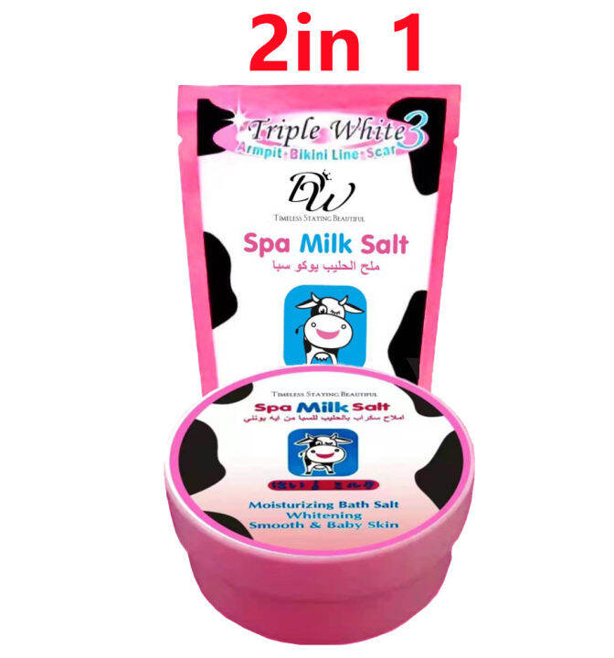 (2in1) DW Spa Milk Salt Refill 350g+Spa milk salt "moisturizing ...