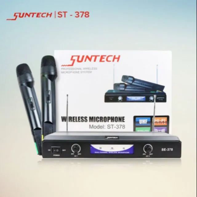 【HOT SALE】 ST-378 Suntech Professional Dual Wireless Microphone System ...