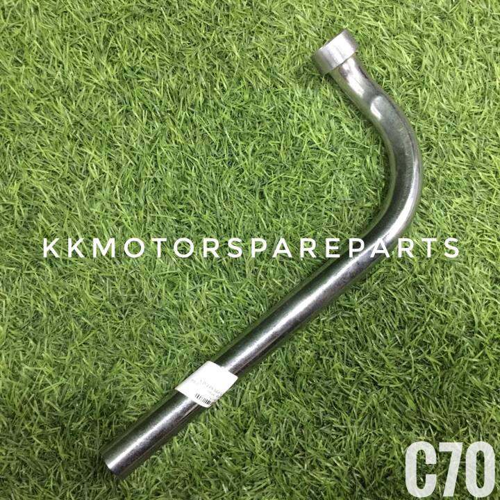 HONDA C70 C-70 / EX5 HIGH POWER / EX5 DREAM ( CHROME ) STANDARD & RACING 28mm FRONT PIPE ...