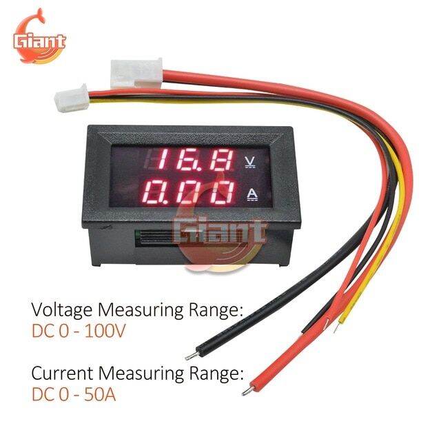 Led Digital Voltmeter Ammeter Dc 50a 100a 75mv Fl-2 Dc Analog Ammeter ...