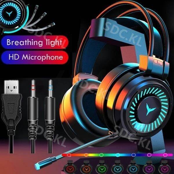 【Gaming Headphone】Special Design Gaming Headphone RGB LED Light Gaming ...
