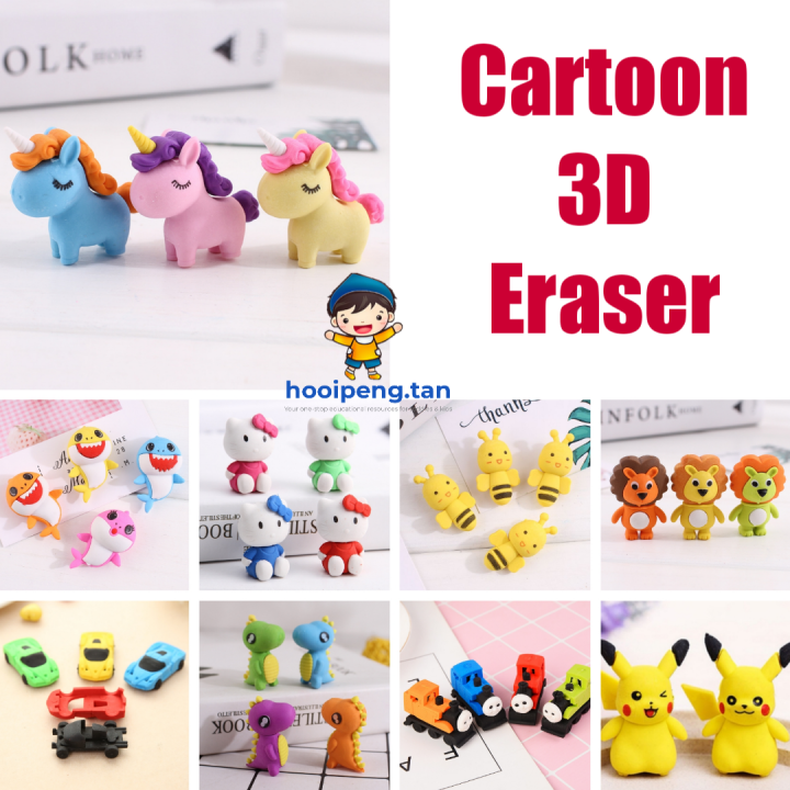 Eraser Cartoon Eraser Kids Children Cute Cartoon Eraser Rubber | Lazada