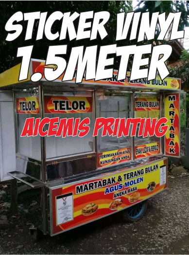 Sticker Vinyl meteran / Sticker Vinyl / Sticker Gerobak / Sticker ...