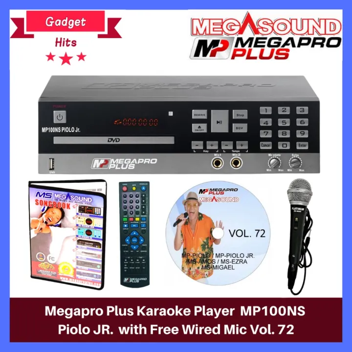 magrekomenda Megapro Plus Karaoke Player MP100NS Piolo Jr with Free Wired Microphone VOLUME 72 ...