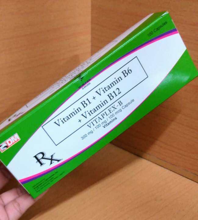 VITAPLEX-B Vitamin B-Complex 100 Capsules -FDA FDA DRP 3602 | Lazada PH
