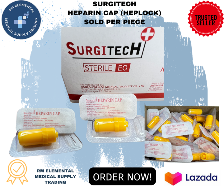 SURGITECH HEPARIN CAP (HEPLOCK) SOLD PER PIECE | Lazada PH