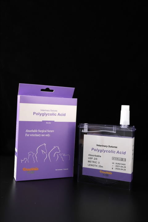 Cassette Suture PGA Polyglycolic Acid USP1 0 2/0 3/0 25m Sterile ...