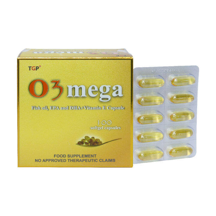 O3MEGA (TGP) Omega Fish Oil 1000mg Softgel capsule 10 pcs per pack for ...