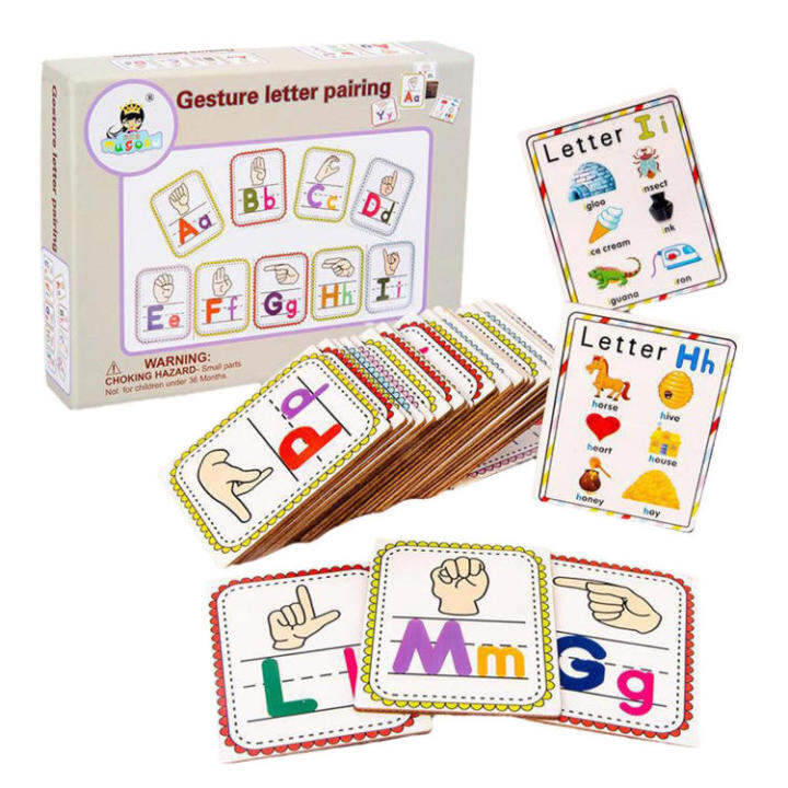 Letters Education Flashcard 26 Alphabets Study Cards Skill Building ...